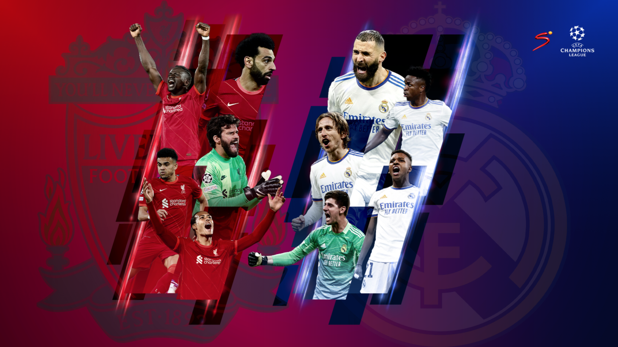 Liverpool and Real Madrid go head to head in the 2021-22 UEFA Champions ...
