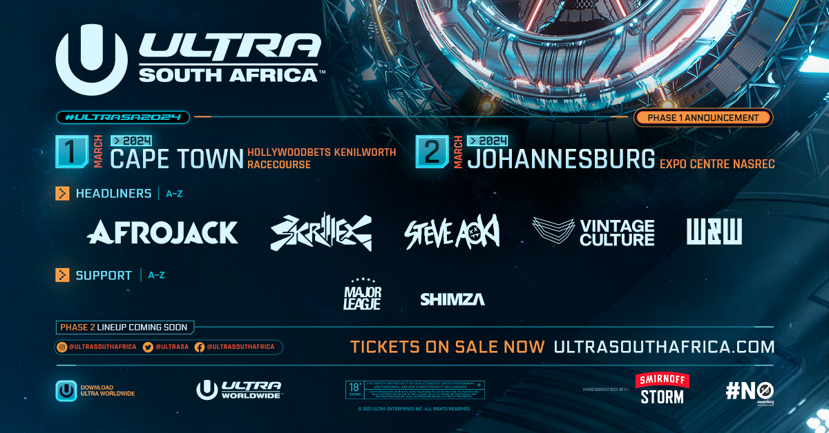 ULTRA South Africa unveils stacked Phase 1 lineup for 9th edition ...